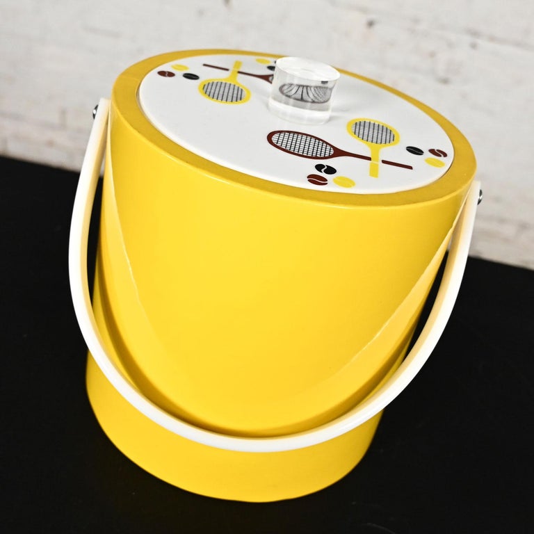 MCM Morgan and Company Bucket Brigade Ice Bucket Yellow W/ Tennis ...