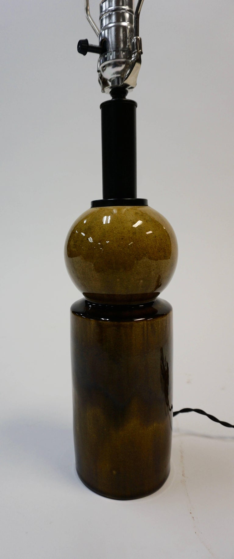 1960 Allan Schmidt for Kahler Danish Pottery Lamp For Sale at 1stDibs