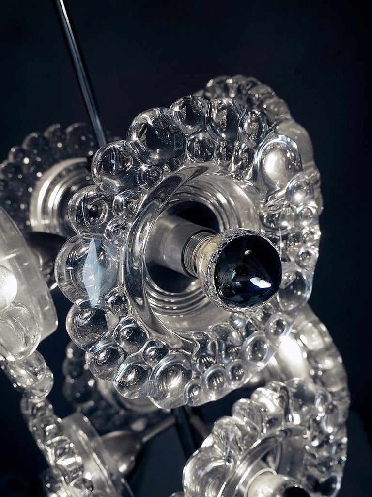 1960 Germany Peill and Putzler Sputnik Water Drop Chandelier Murano ...