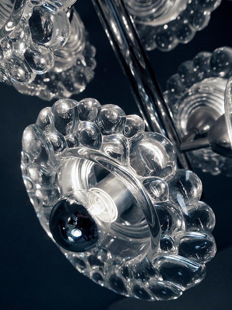 1960 Germany Peill and Putzler Sputnik Water Drop Chandelier Murano ...