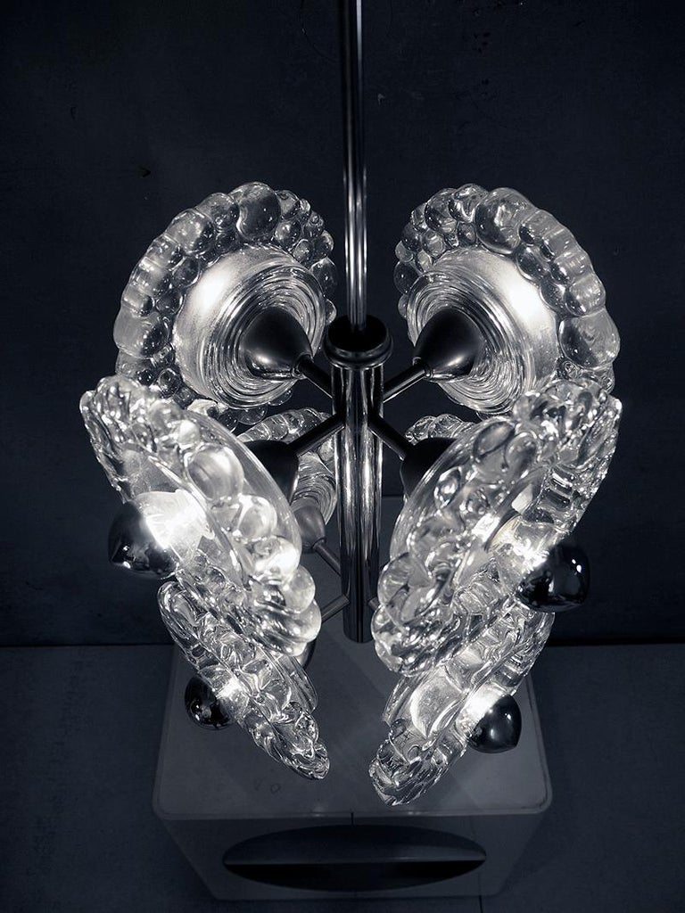 1960 Germany Peill and Putzler Sputnik Water Drop Chandelier Murano ...