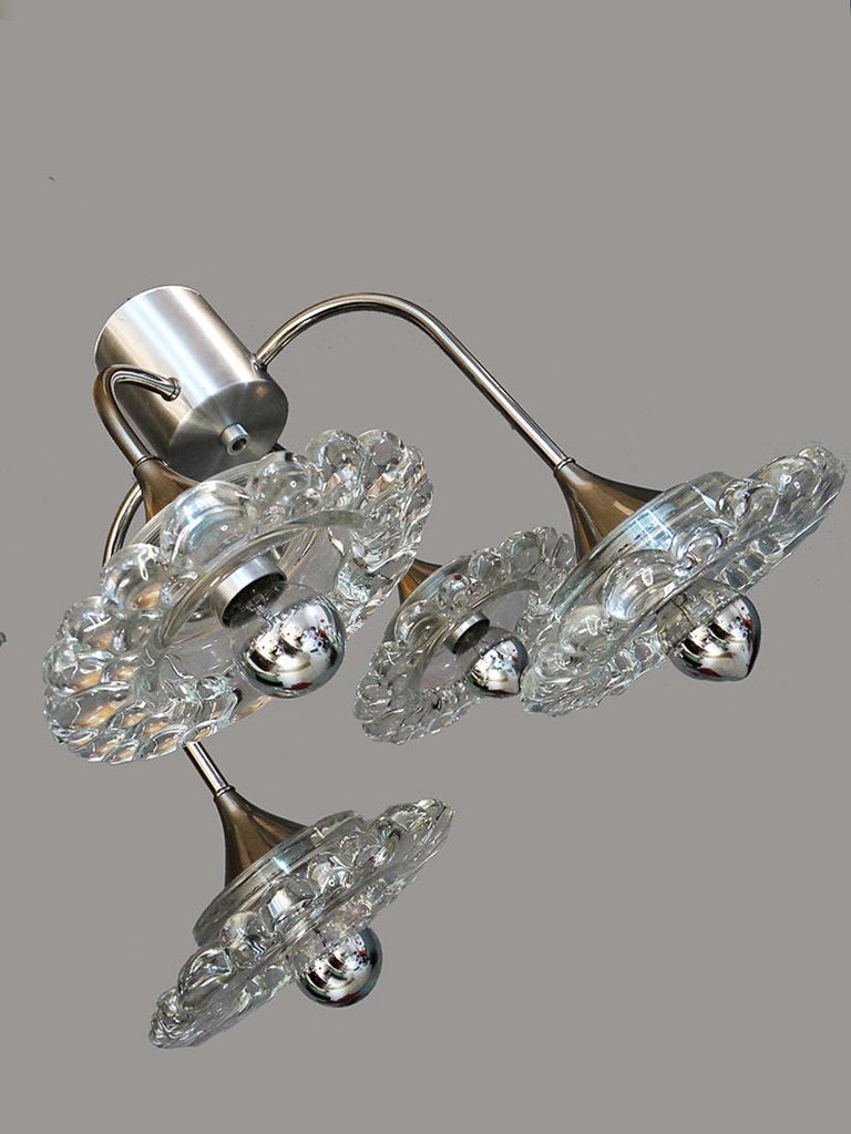 1960 Germany Peill and Putzler Sputnik Water Drop Flush Mount Murano ...