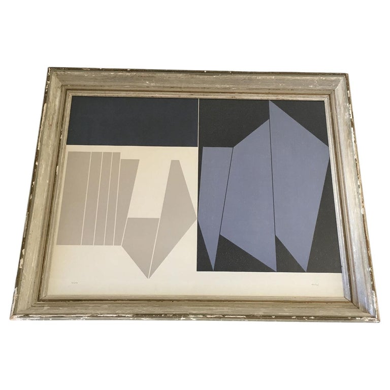 1960 Italy Gualtiero Nativi Abstract Serigraphy For Sale at 1stDibs