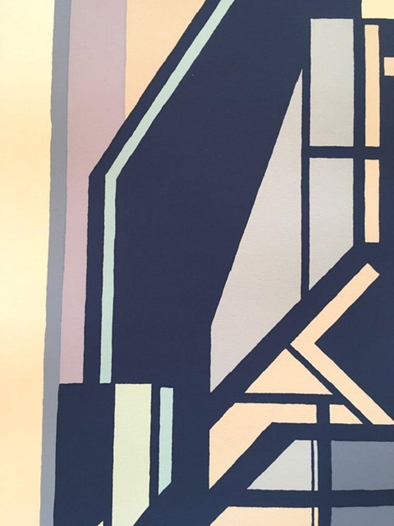 1960 Italy Mid-Century Mario Radice Abstract Print on Paper For Sale at ...