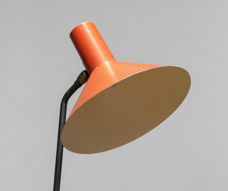 1960 Orange Dutch Grasshopper Floor Lamp By JJM Hoogervorst For Anvia ...