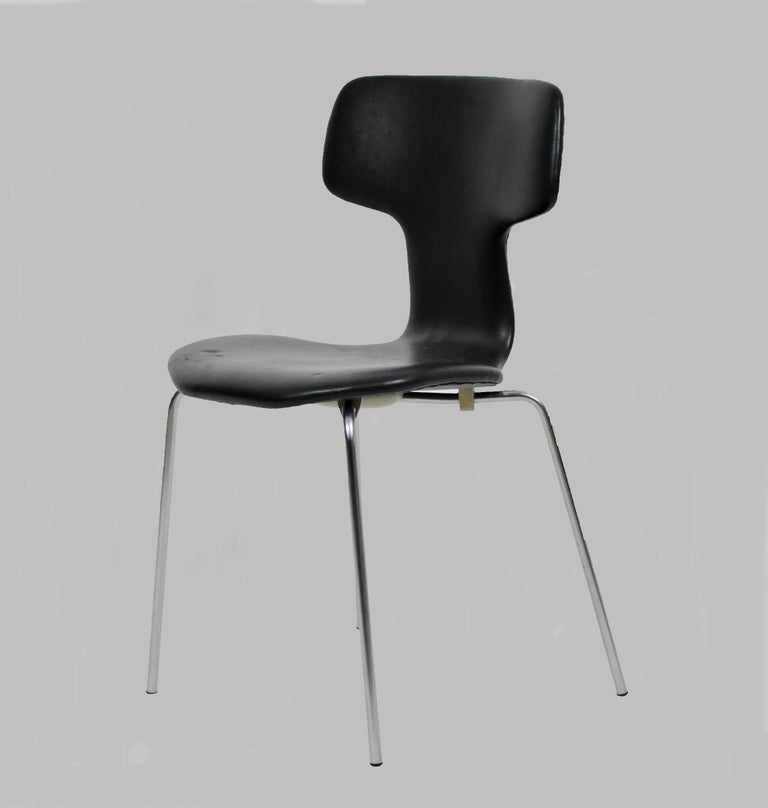 1960s Danish Arne Jacobsen T-Chair / Hammer Chair by Fritz Hansen For ...