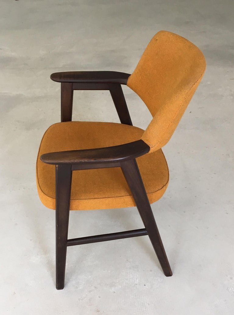 1960s Erik Kirkegaard Danish Desk Chair in Tanned Oak For Sale at 1stDibs