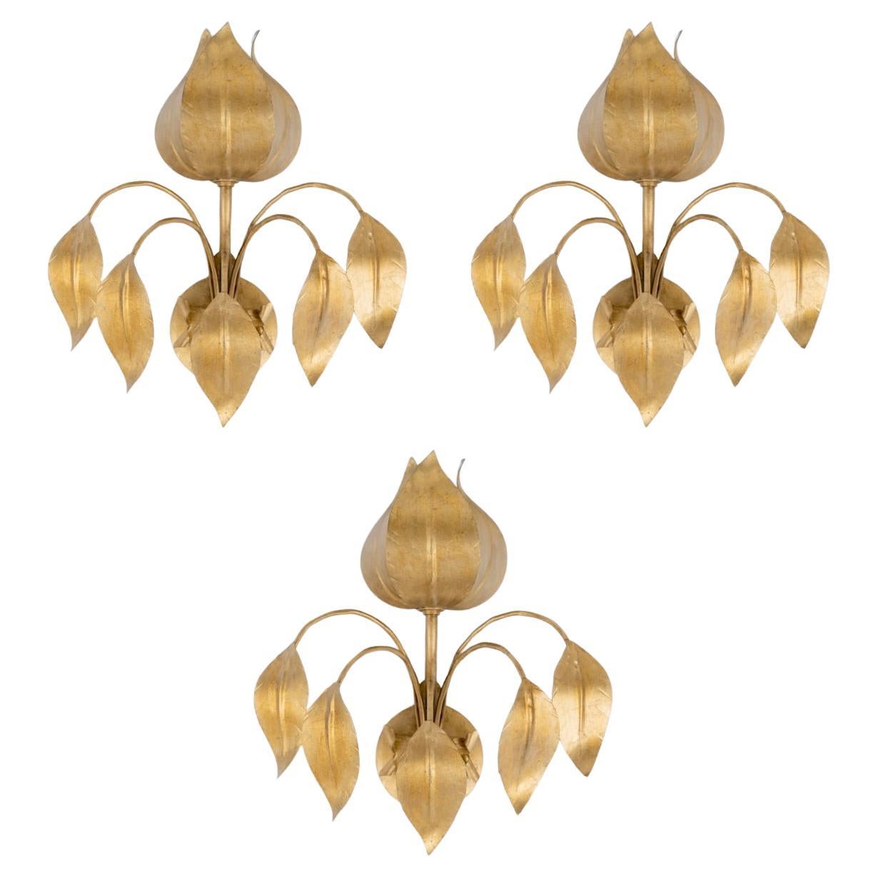 1960 Series of 3 sconces by FlorArt For Sale at 1stDibs