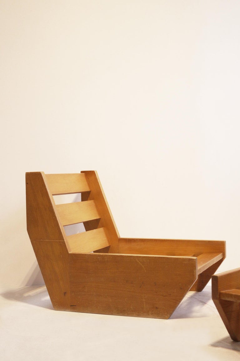1960, Set 2 Armchairs René Martin and Charlotte Perriand at 1stDibs