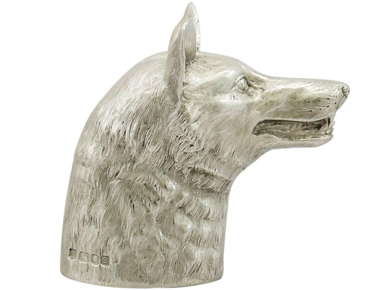 William Comyns and Sons Ltd 1960 Vintage Sterling Silver Fox Lighter ...