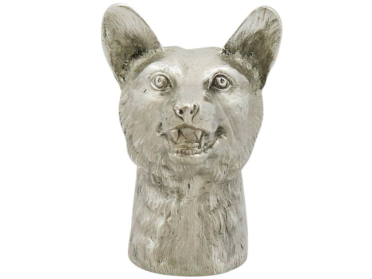 William Comyns and Sons Ltd 1960 Vintage Sterling Silver Fox Lighter ...