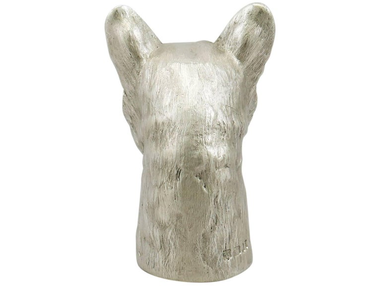 William Comyns and Sons Ltd 1960 Vintage Sterling Silver Fox Lighter ...