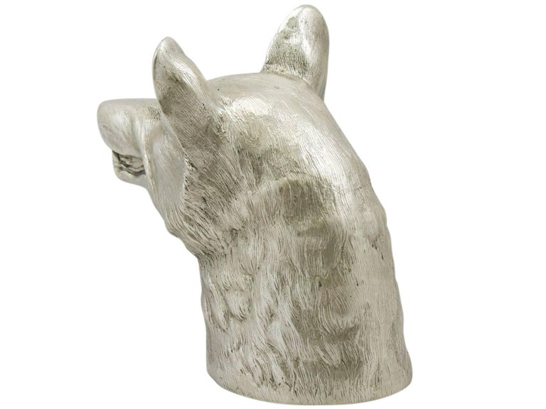 William Comyns and Sons Ltd 1960 Vintage Sterling Silver Fox Lighter ...