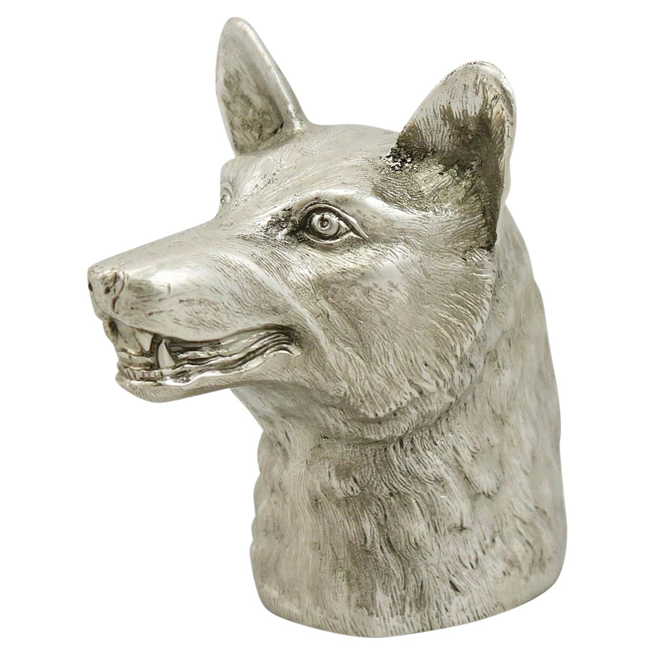 William Comyns and Sons Ltd 1960 Vintage Sterling Silver Fox Lighter ...