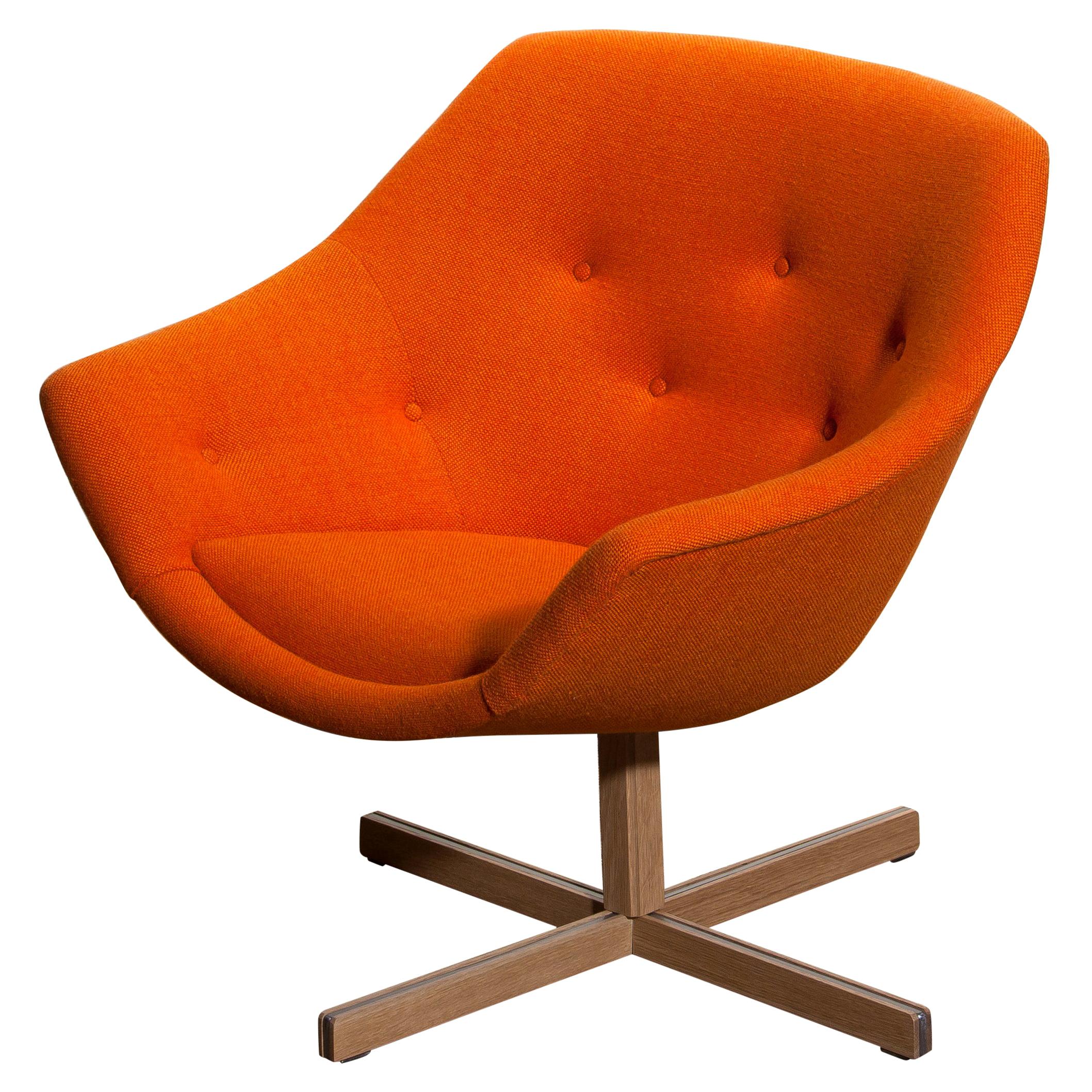 1960s, 'Mandarini' Swivel Armchair by Carl Gustaf Hiort and Nanna ...
