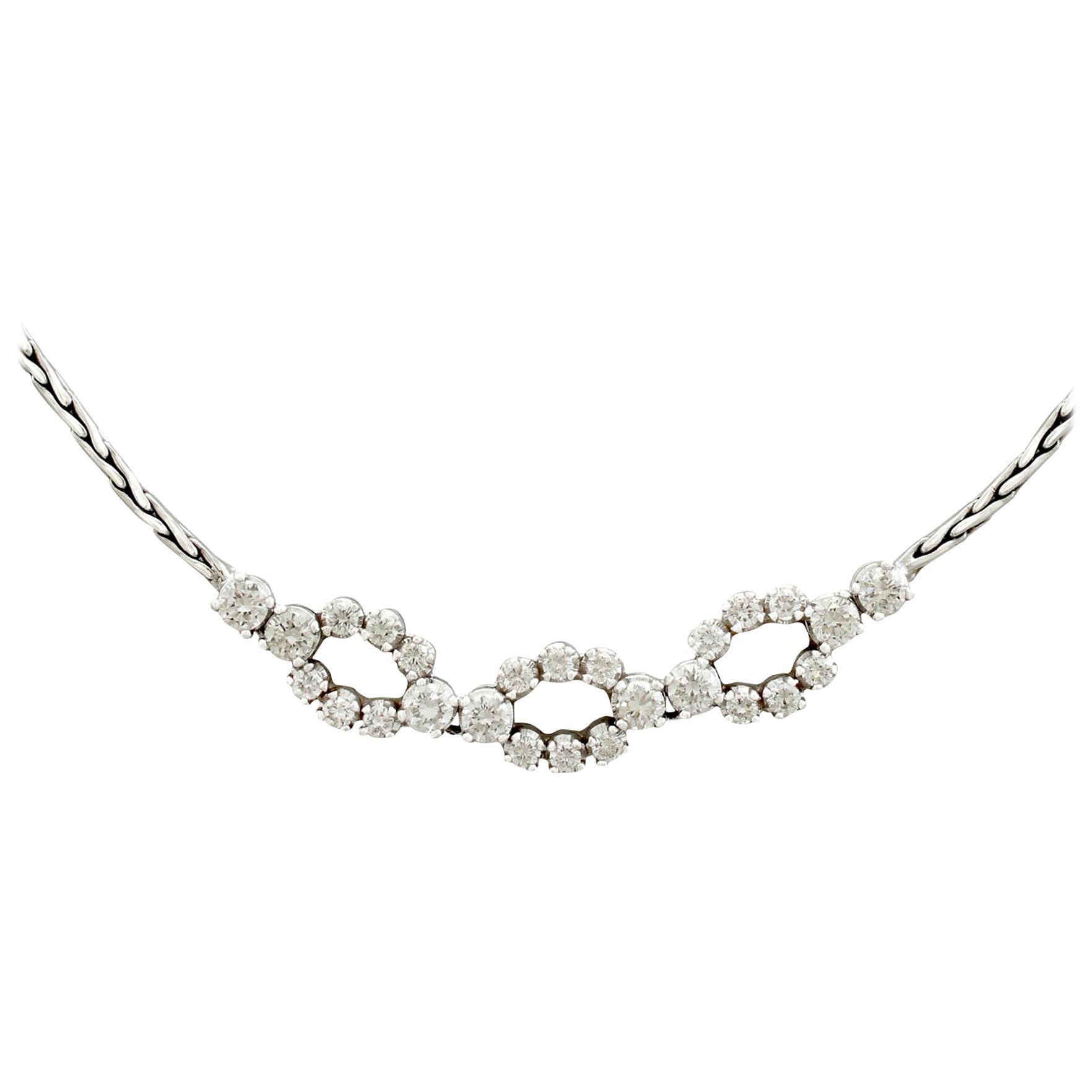 1960s Diamond and Gold Necklace For Sale at 1stDibs