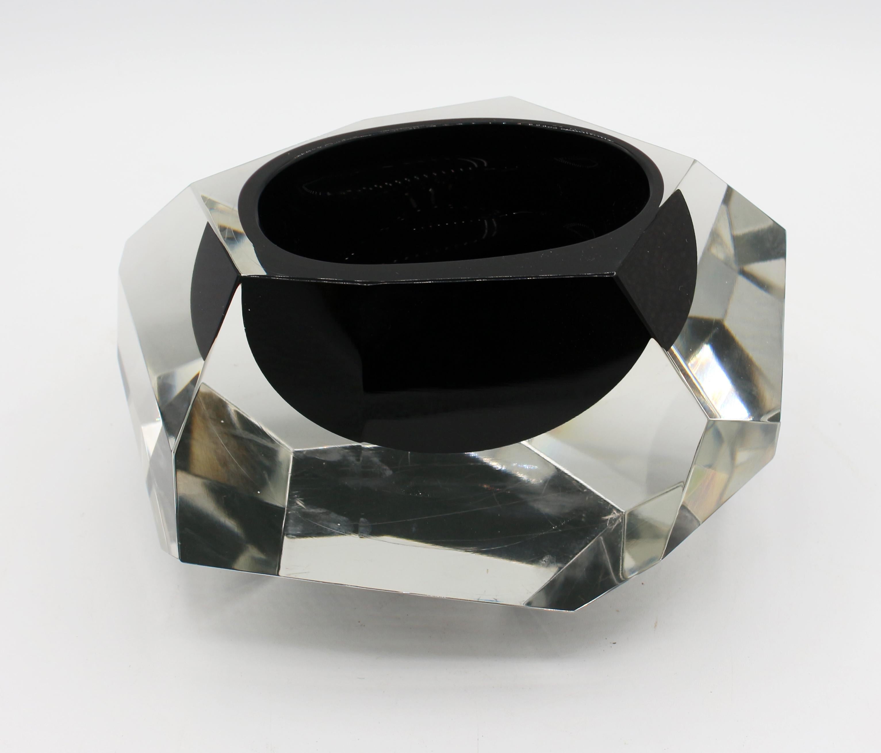 1960s-70s Mid-Century Modern Crystal Bowl at 1stDibs