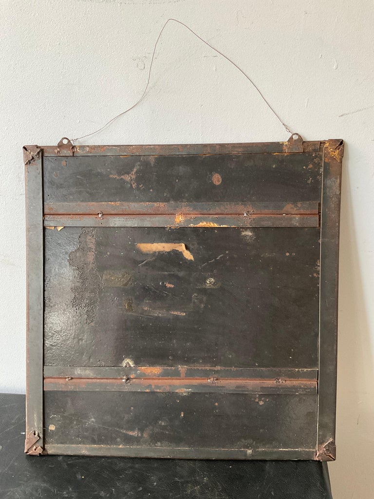 1960s Abstract Italian Enamel Crucifix Wall Hanging For Sale at 1stDibs