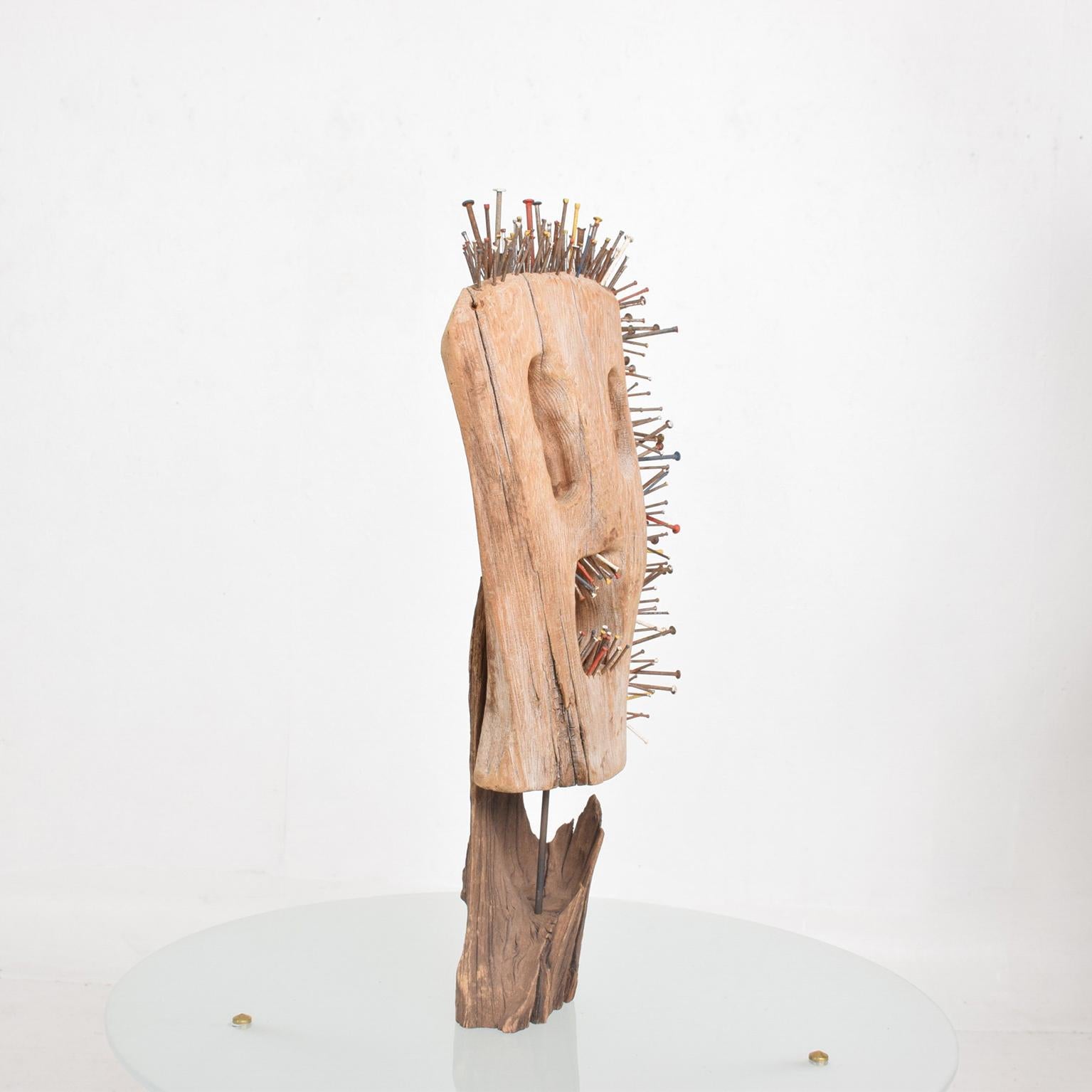 1960s Abstract Sculpture Modern Art Screaming Headache Driftwood Color ...