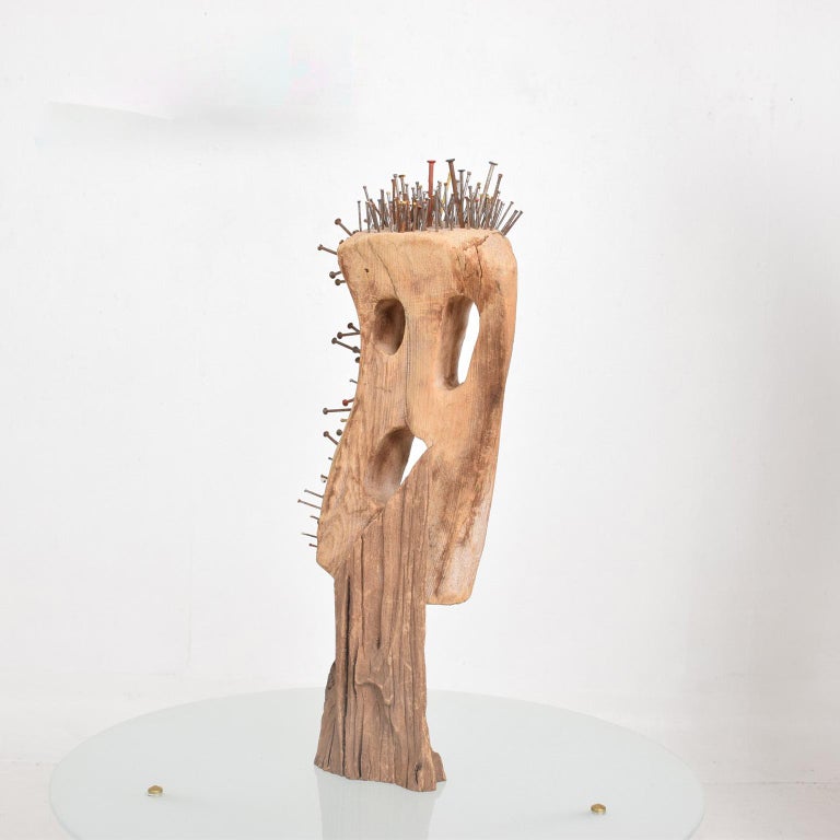 1960s Abstract Sculpture Modern Art Screaming Headache Driftwood Color ...