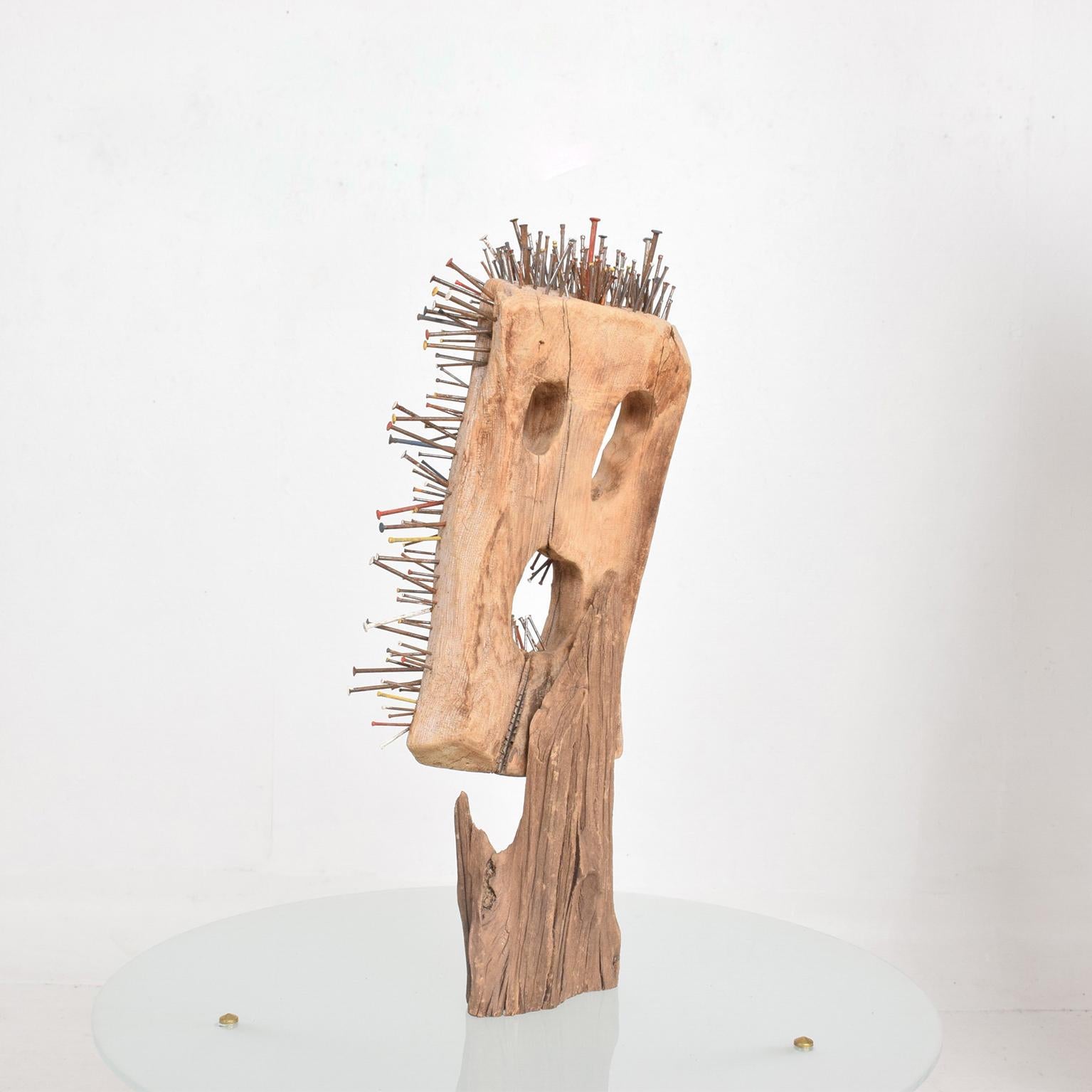 1960s Abstract Sculpture Modern Art Screaming Headache Driftwood Color ...