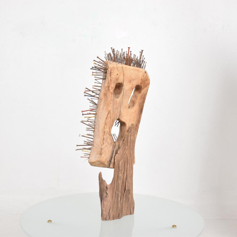 1960s Abstract Sculpture Modern Art Screaming Headache Driftwood Color ...