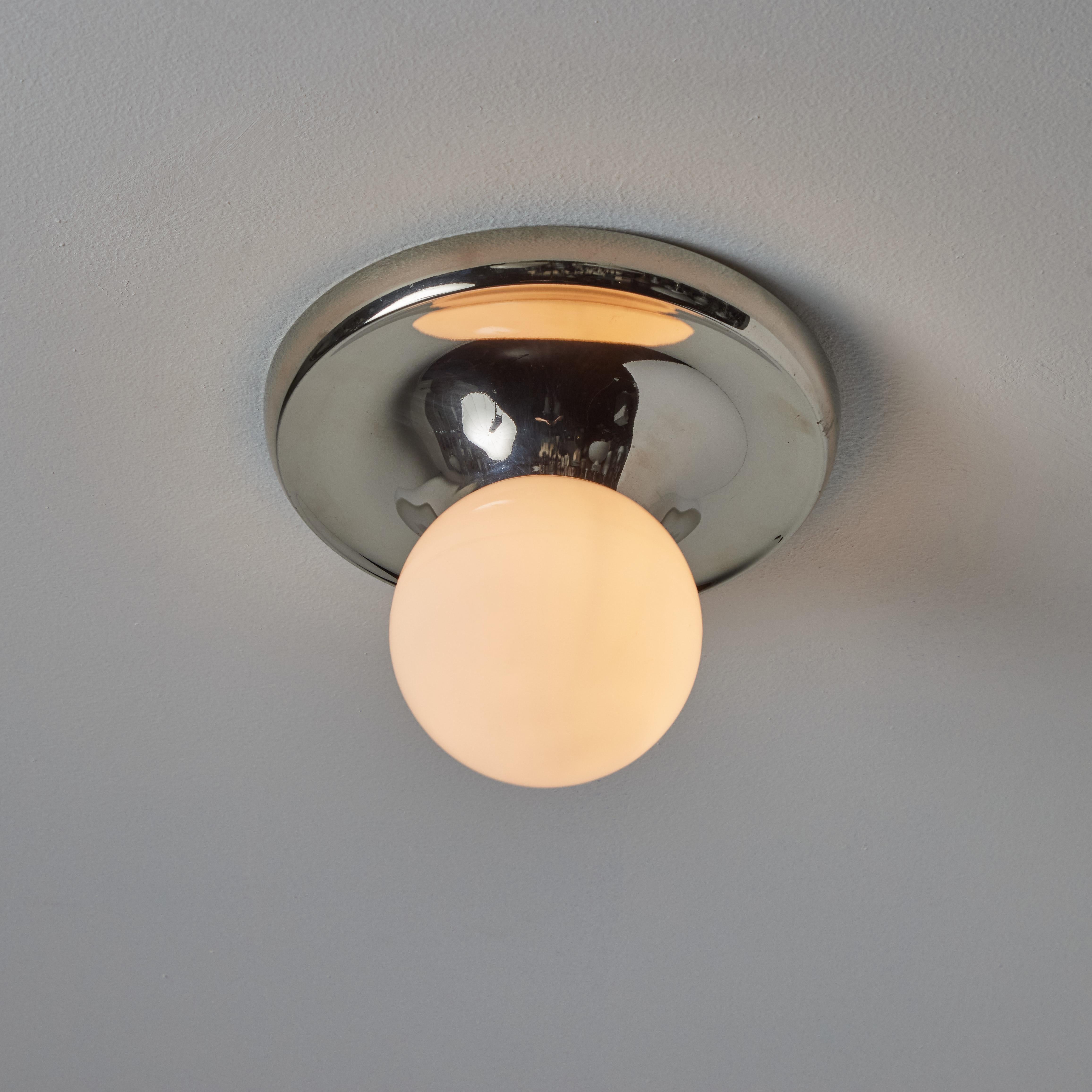 1960s Flos Achille Castiglioni and Pier Giacomo Nickel 'Light Ball' Ceiling Lamp For Sale at 1stDibs