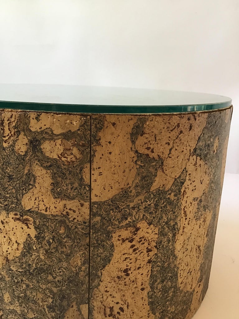 1960s Adrian Pearsall Round Cork Side Table at 1stDibs
