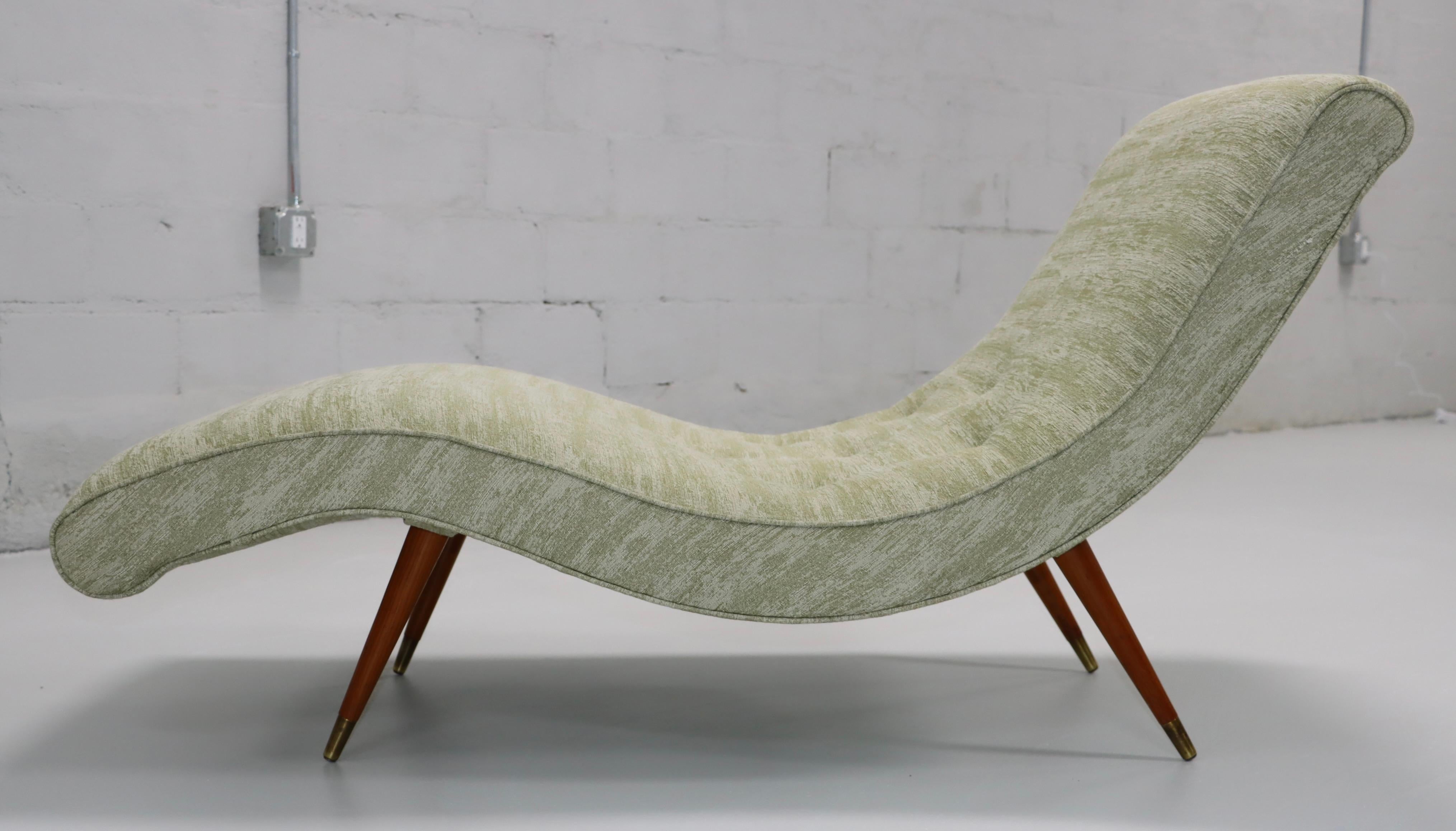 1960's Adrian Pearsall Wave Chaise Lounge For Sale at 1stDibs