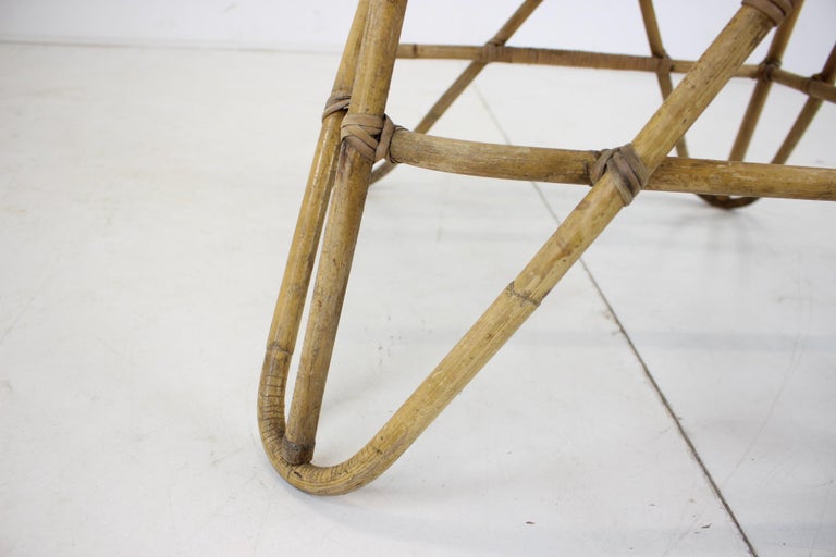 1960s Alan Fuchs Rattan Lounge Chair by Uluv, Czechoslovakia For Sale ...