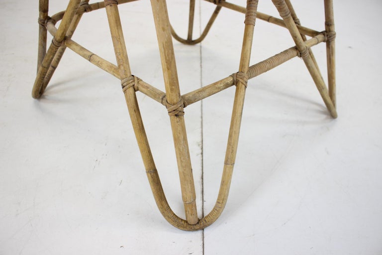 1960s Alan Fuchs Rattan Lounge Chair by Uluv, Czechoslovakia For Sale ...