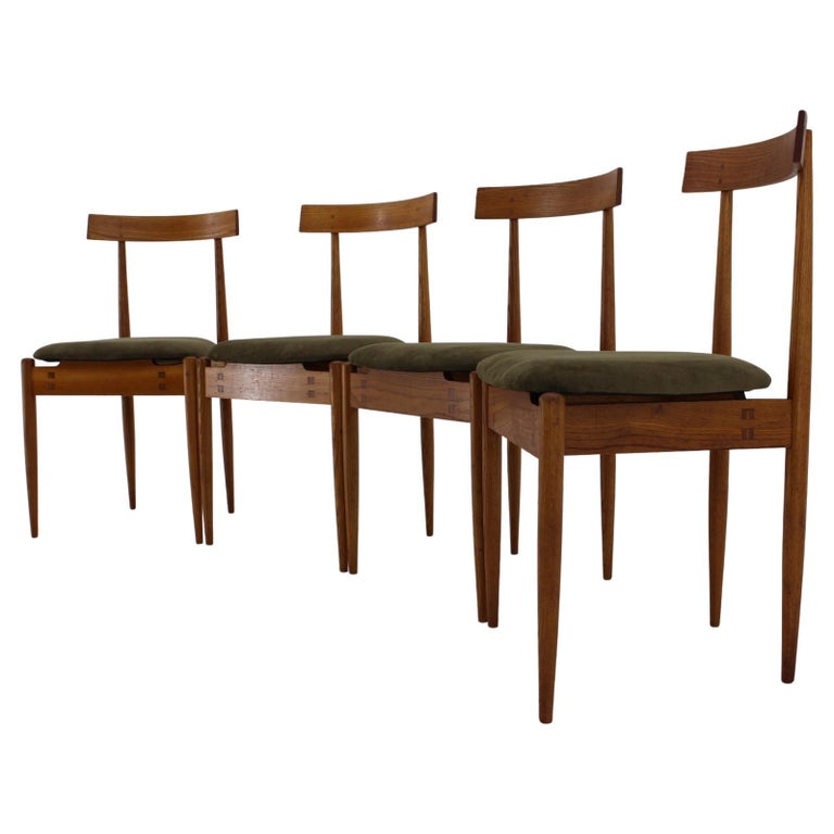 1960s Alan Fuchs Set of Four Dining Chairs in Corduroy by ULUV ...