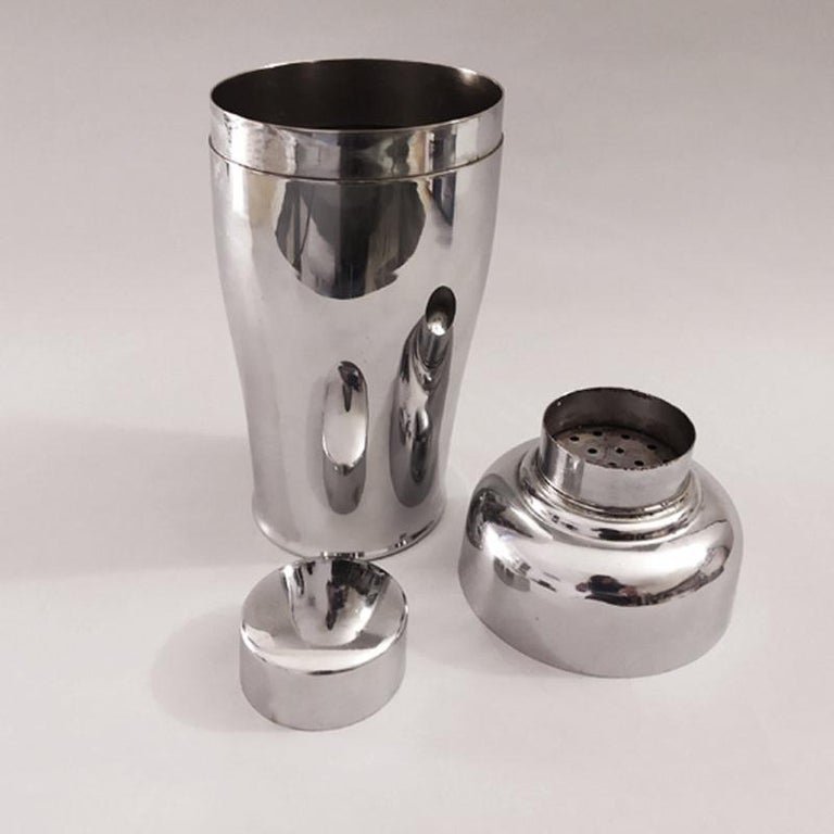 1960s Alfra Cocktail Shaker Designed by Carlo Alessi in Stainless Steel ...