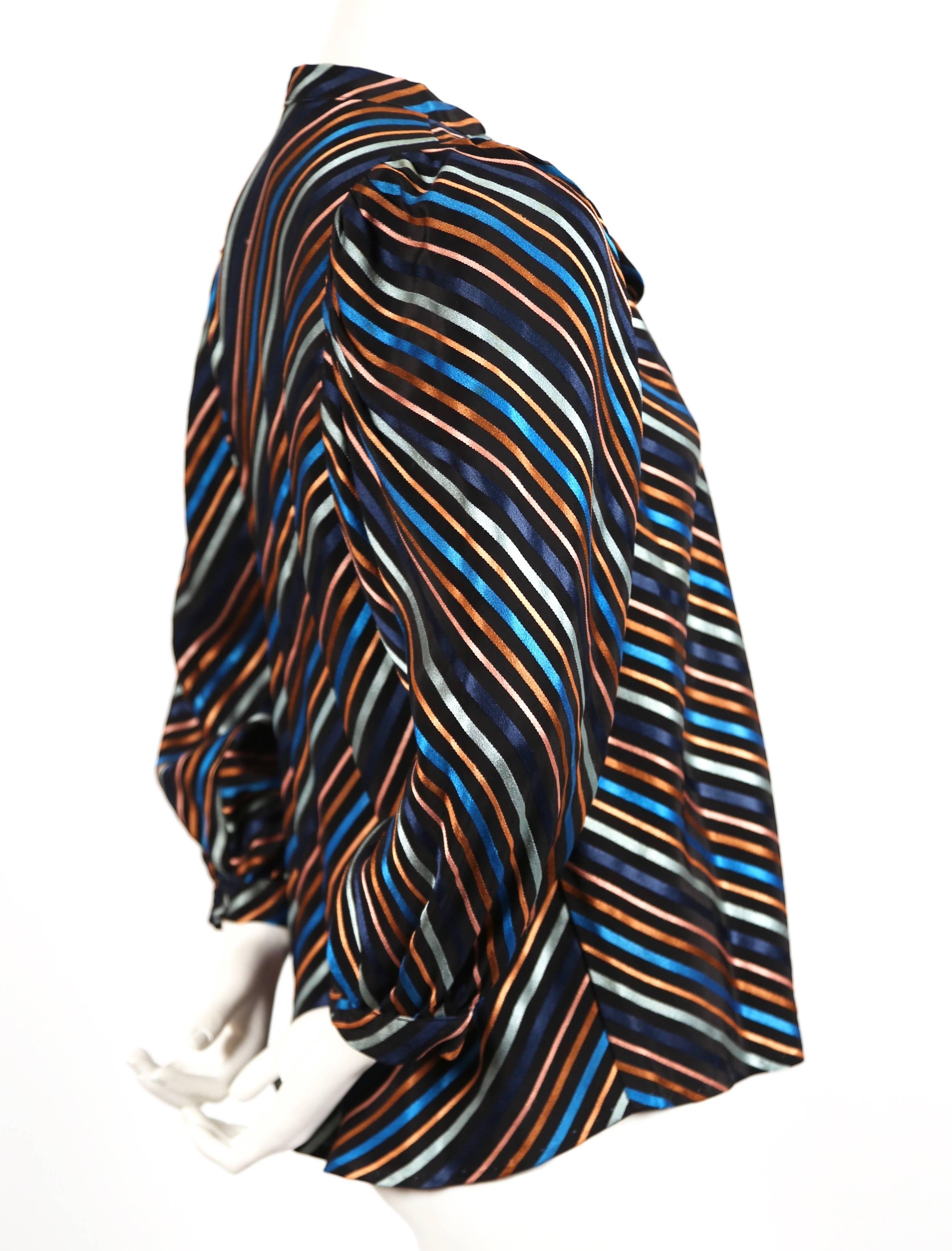 1960's ALICE POLLOCK striped jacket with necktie at 1stDibs
