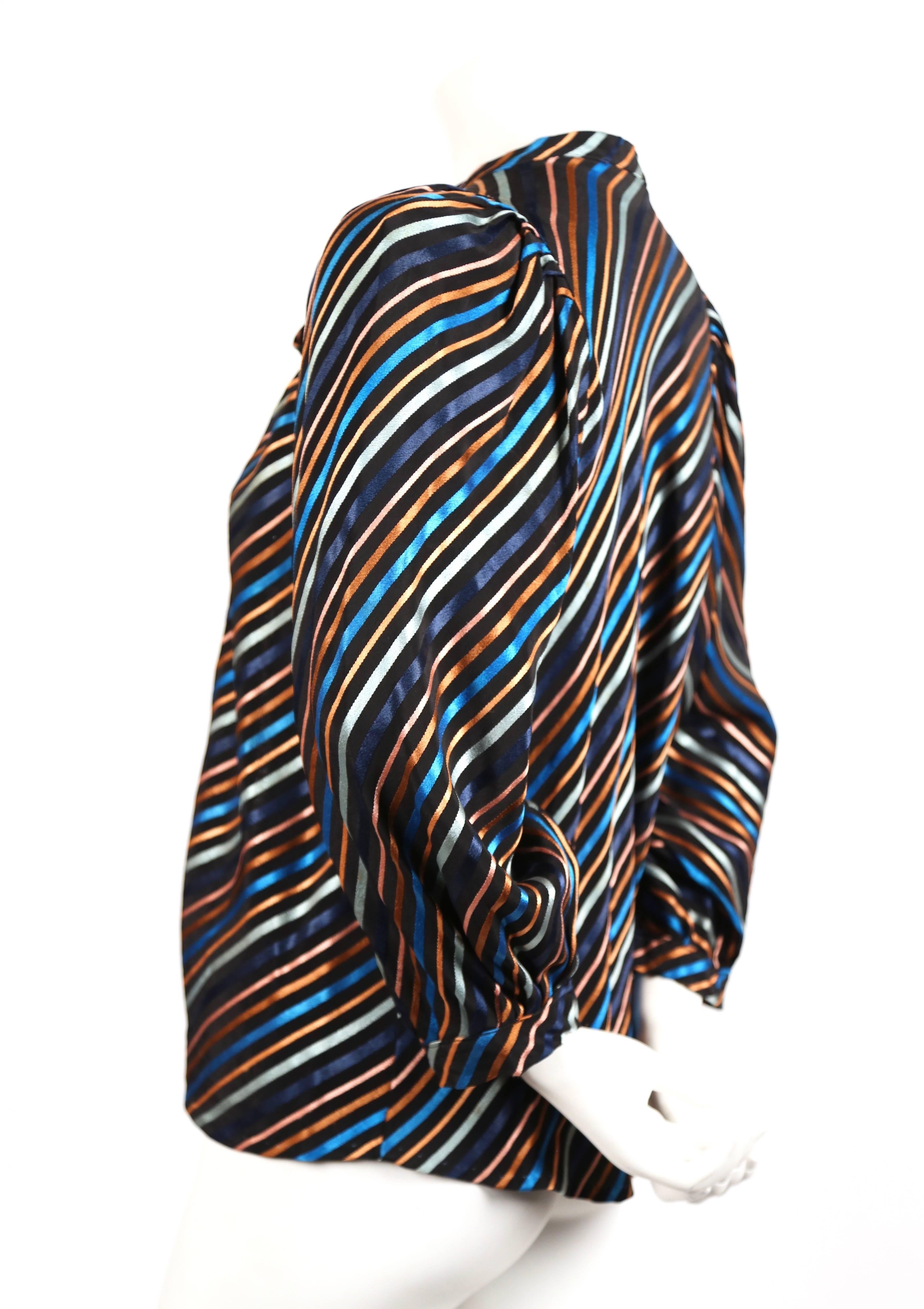 1960's ALICE POLLOCK striped jacket with necktie at 1stDibs