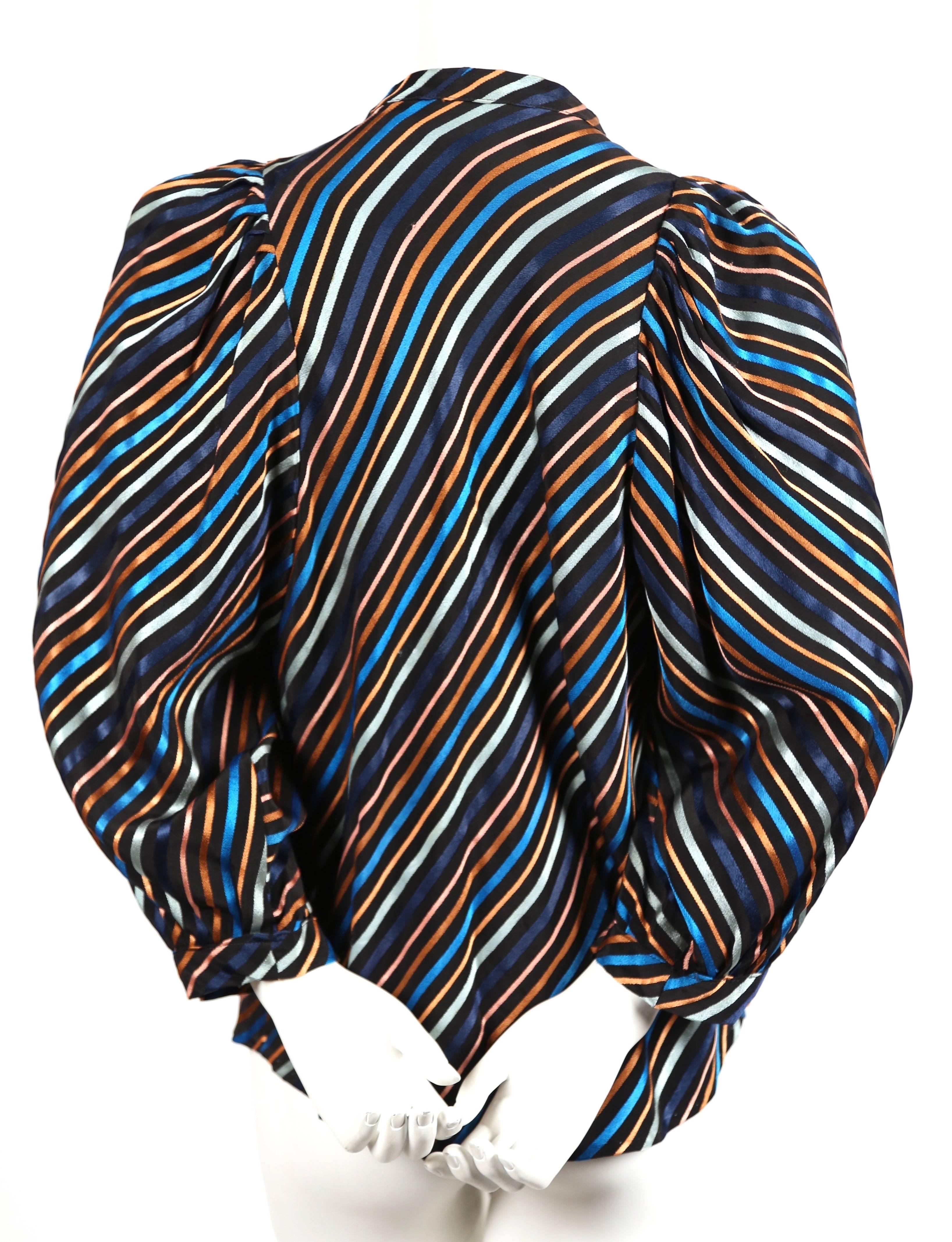 1960's ALICE POLLOCK striped jacket with necktie at 1stDibs