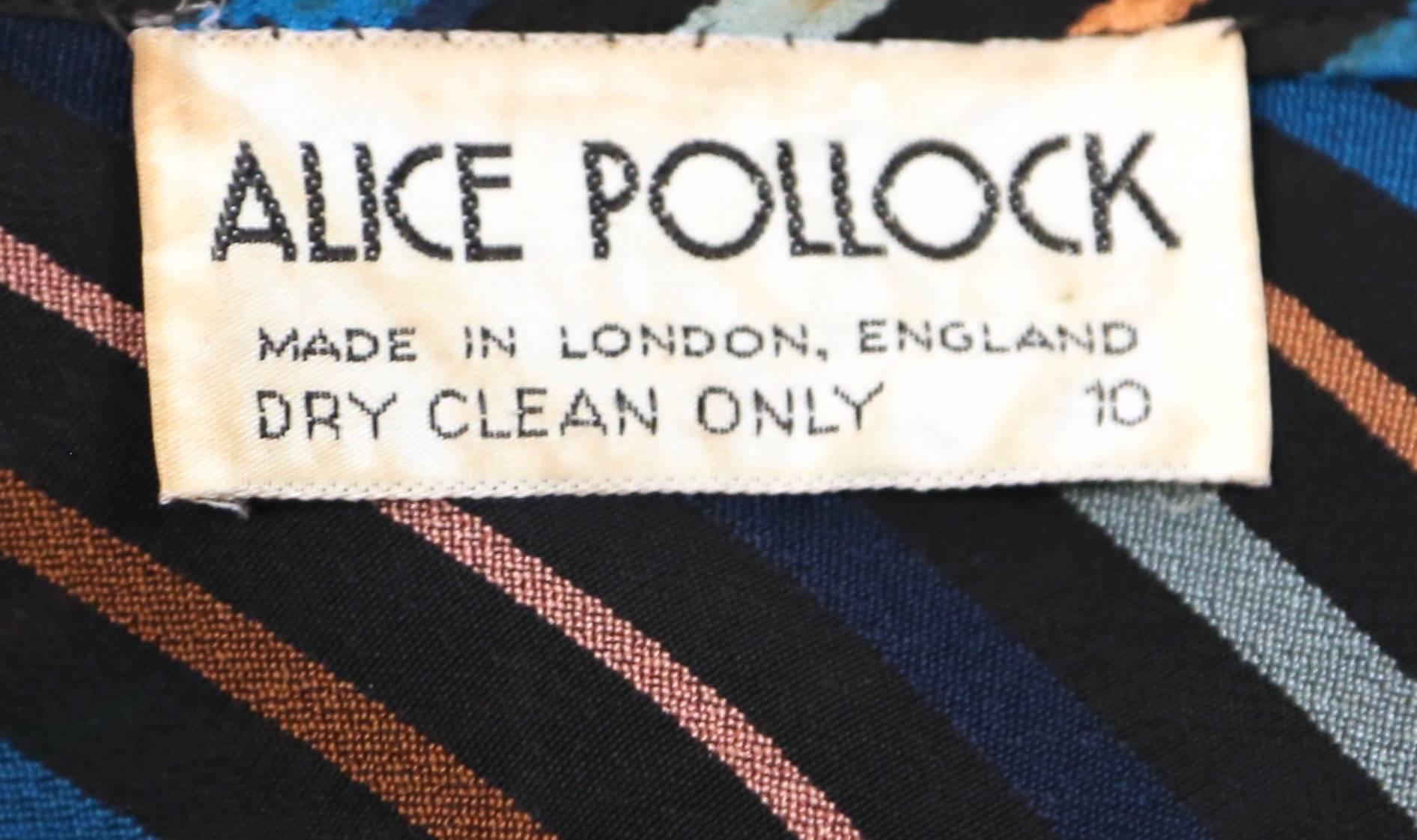 1960's ALICE POLLOCK striped jacket with necktie at 1stDibs