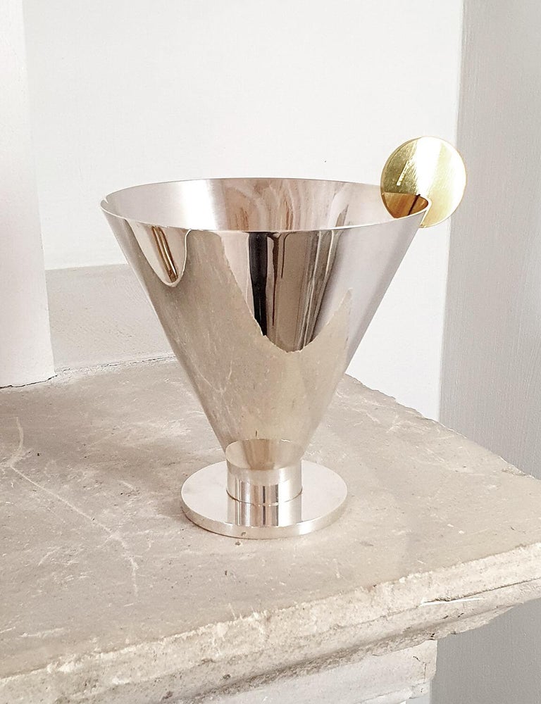 1960s Ambrogio Pozzi Italian Silver Cocktail Set For Sale at 1stDibs