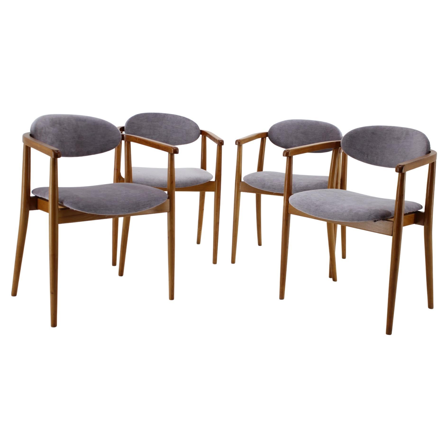 Up to 24 Colorful Midcentury Bentwood Chairs by Ton, Czechoslovakia ...