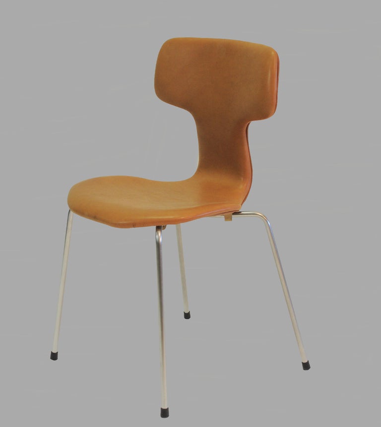 1960s Arne Jacobsen Set of Eight Reupholstered T Chairs or Hammer ...