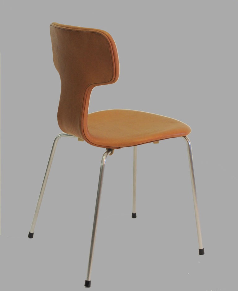1960s Arne Jacobsen Set of Eight Reupholstered T Chairs or Hammer ...