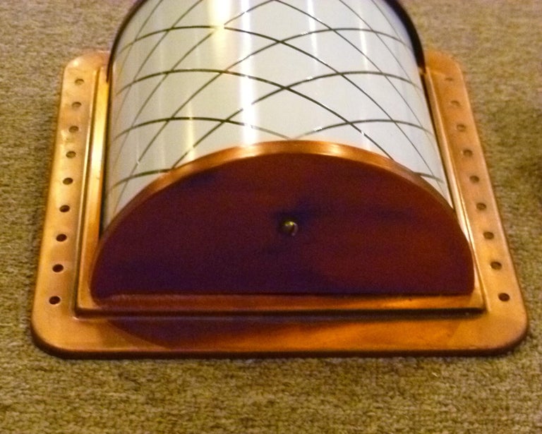 1960s Arts and Crafts Style Pair of Copper Wall Lights with Glass ...