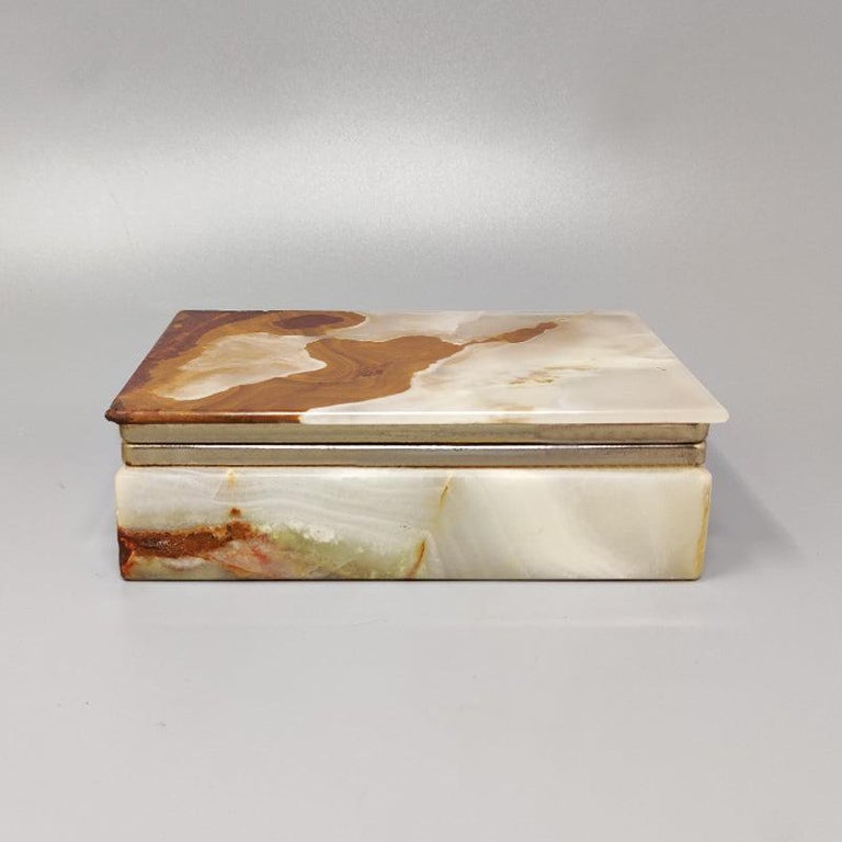 1960s Astonishing Vintage Alabaster Box Made in Italy For Sale at 1stDibs