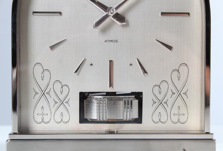 1960s Atmos Clock by Jaeger LeCoultre, Atmos Borne, Nickel Plated For ...