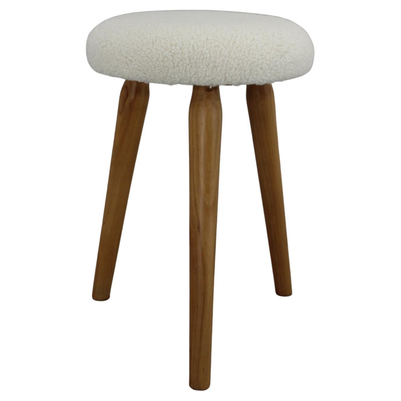 Silver and Black Sheep Stool at 1stDibs | black sheep footstool