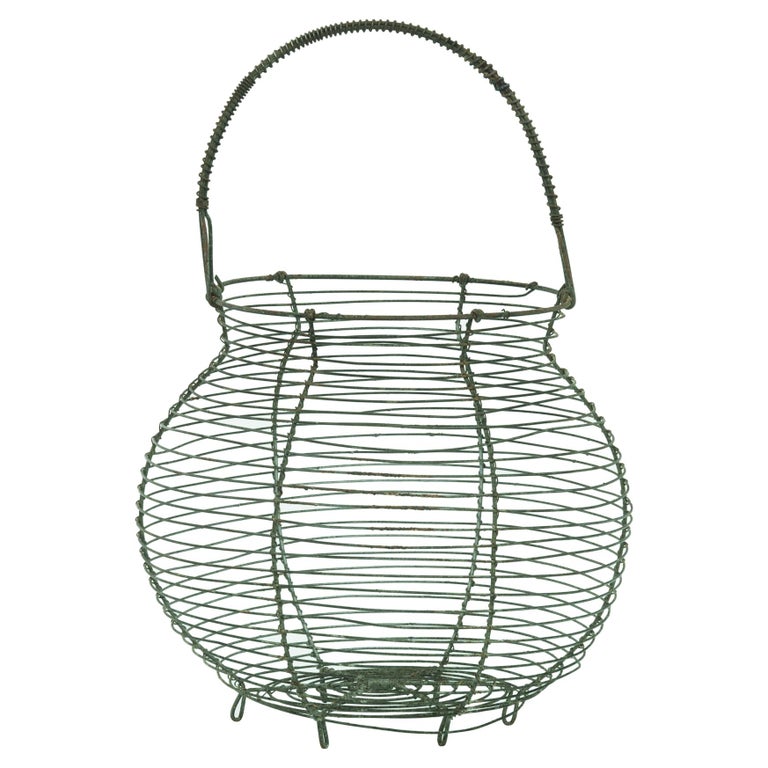 1960s Belgian Metal Basket at 1stDibs