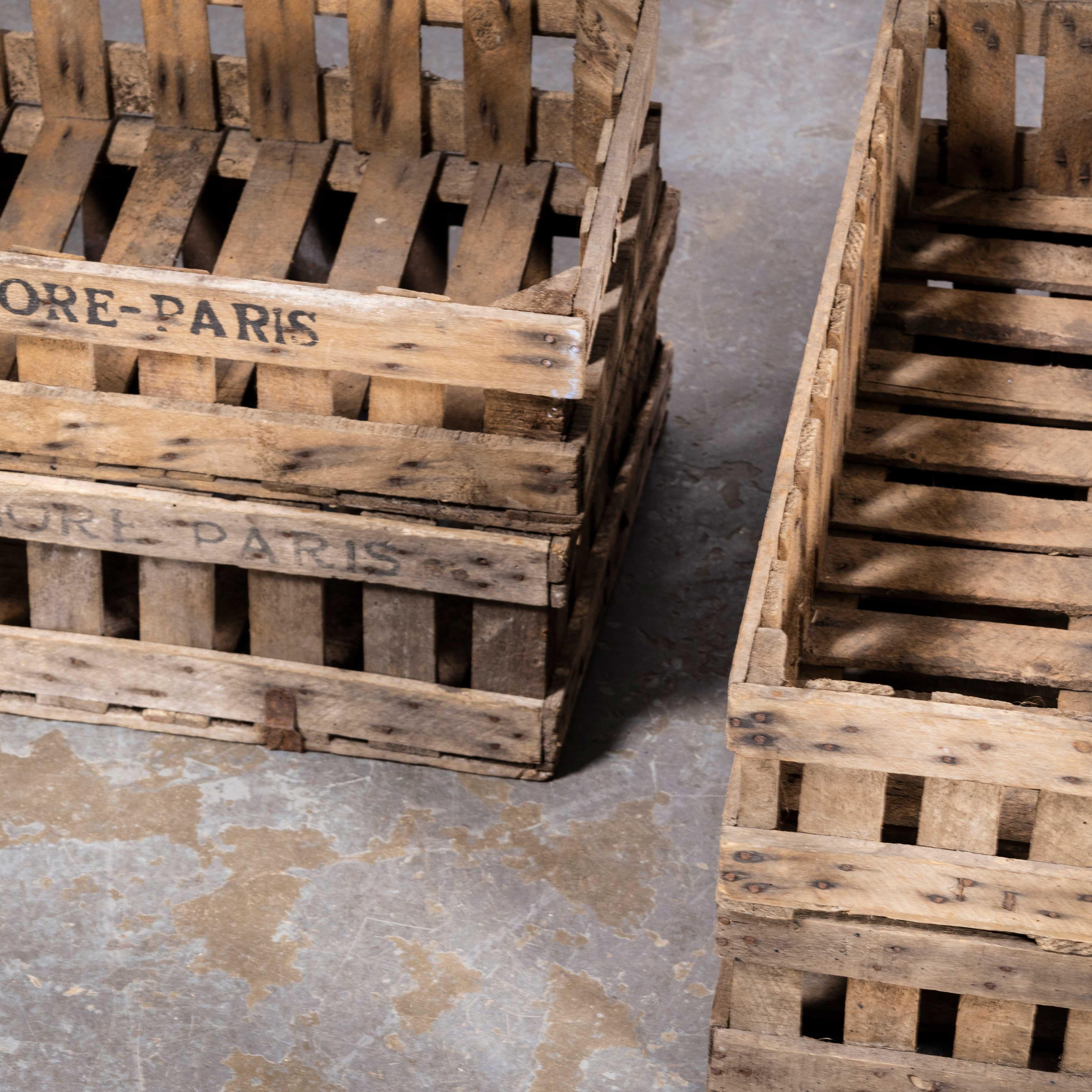 1960s Belgian Potato Pickers Crates, Set of Four For Sale at 1stDibs