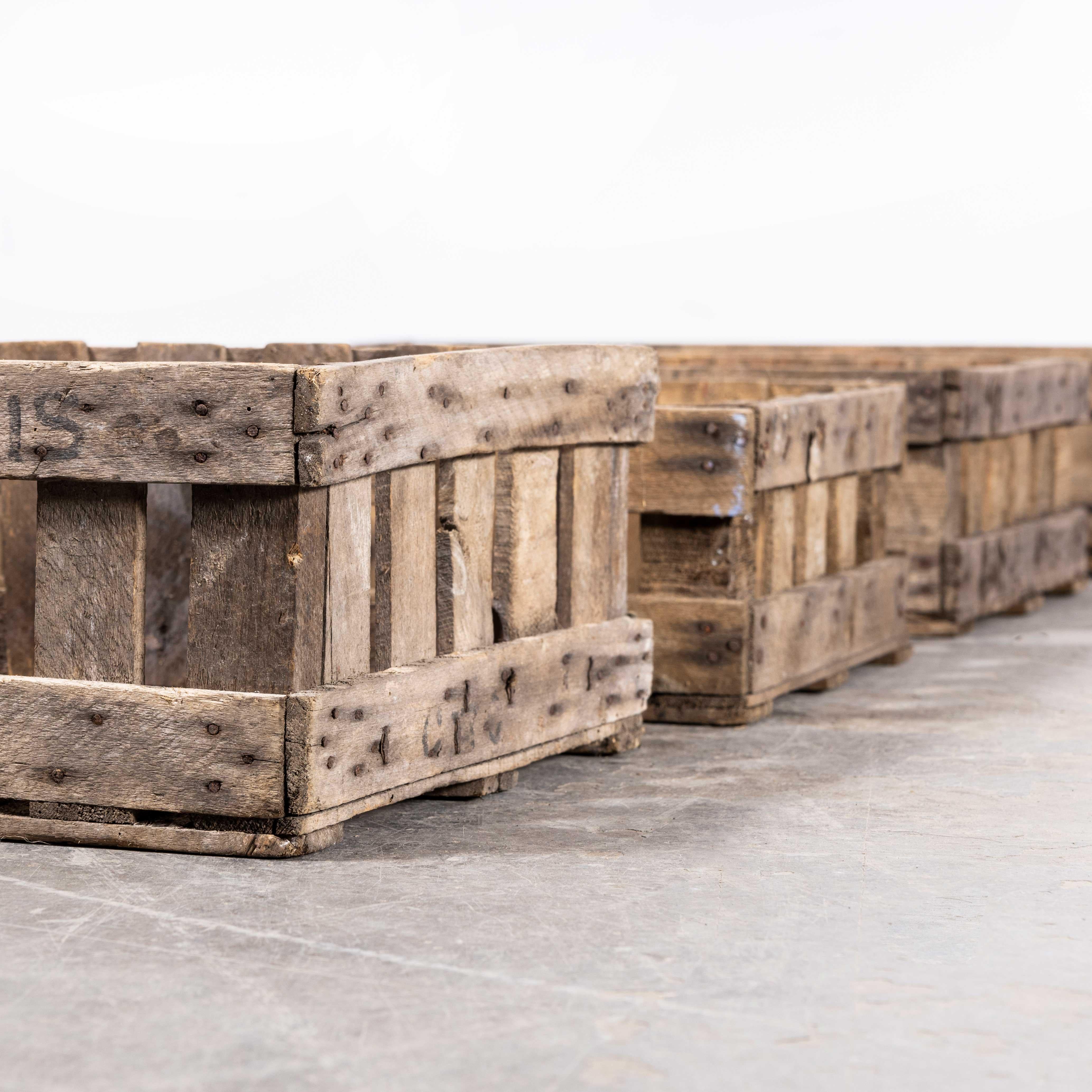 1960s Belgian Potato Pickers Crates, Set of Four For Sale at 1stDibs