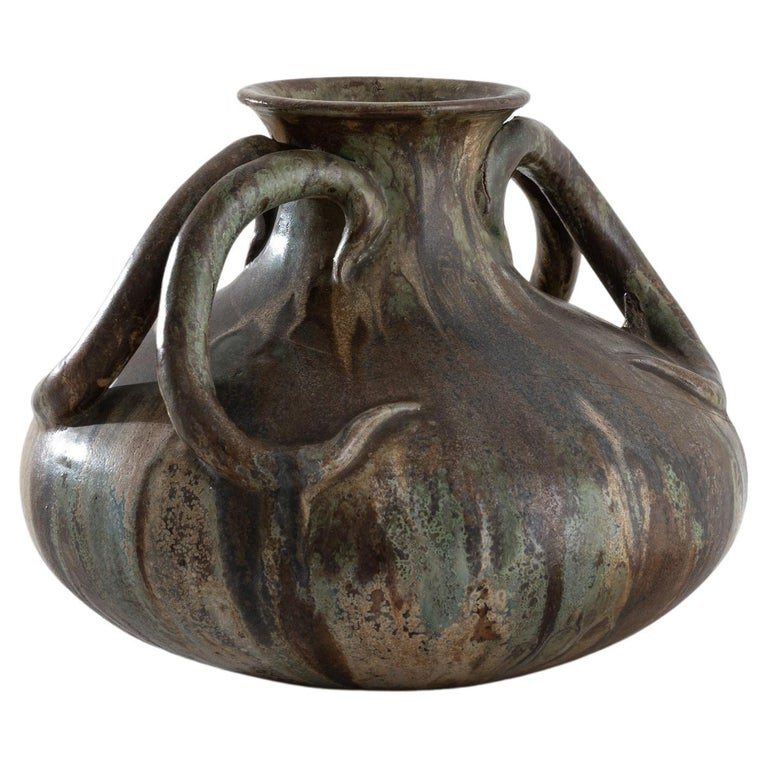 1960s Belgian Studio Pottery Vase For Sale at 1stDibs