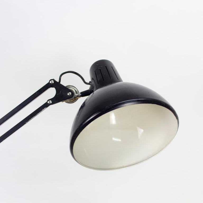 1960s Black Architect Table Mounting Lamp by Fase For Sale at 1stDibs